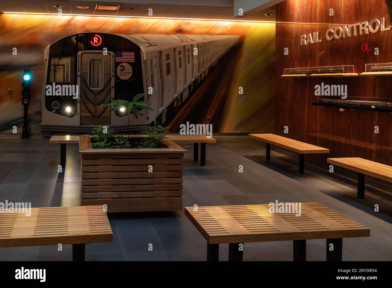 New York, USA. 30th Sep, 2023. View of exterior of Rail Control Center ...