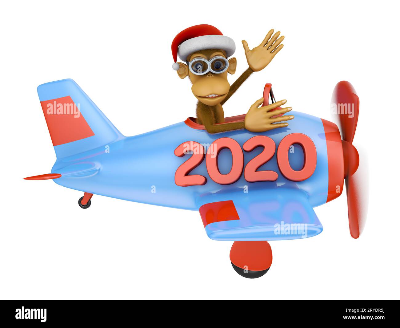 Airplane in the blue Cut Out Stock Images & Pictures - Alamy