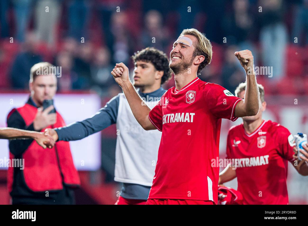 ENSCHEDE - Michel Vlap of FC Twente celebrates the victory during the ...