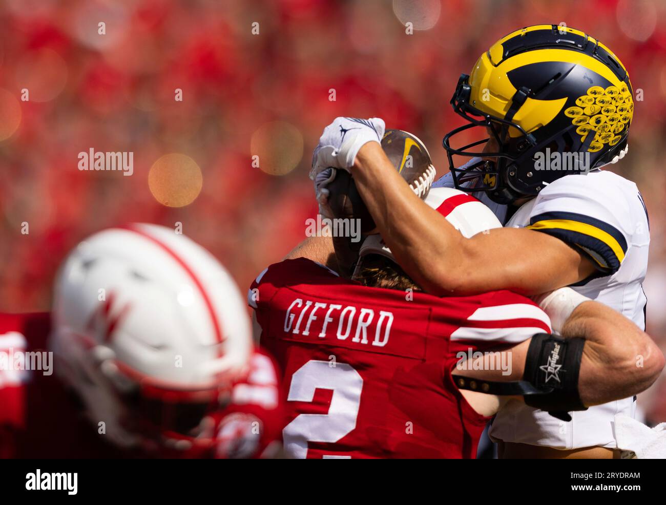 Michigan's Roman Wilson, right, catches a touchdown pass against the ...