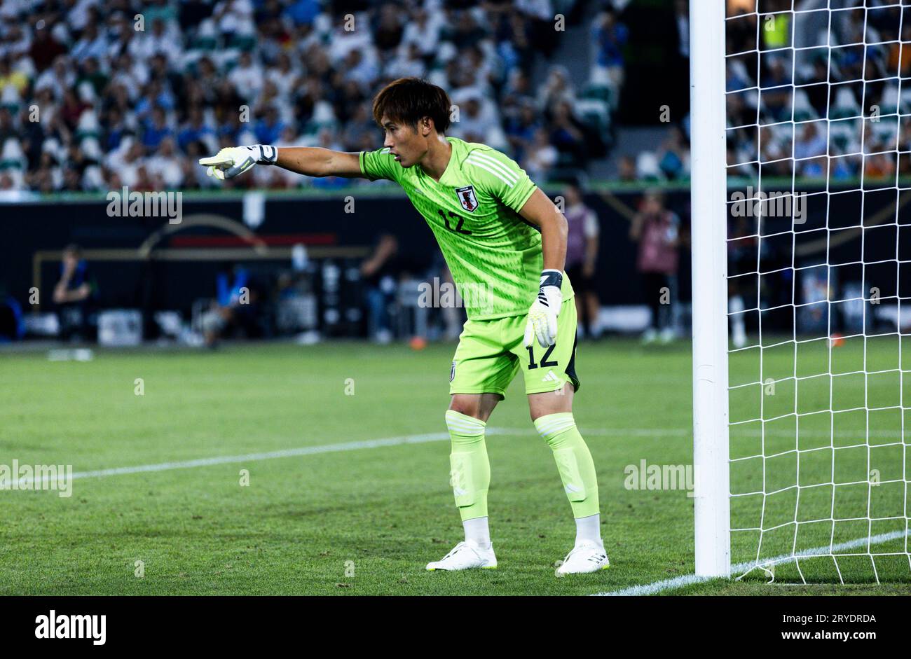 Wolfsburg, Volkswagen-Arena, 09.09.23: Goalkeeper Keisuke Osako of ...