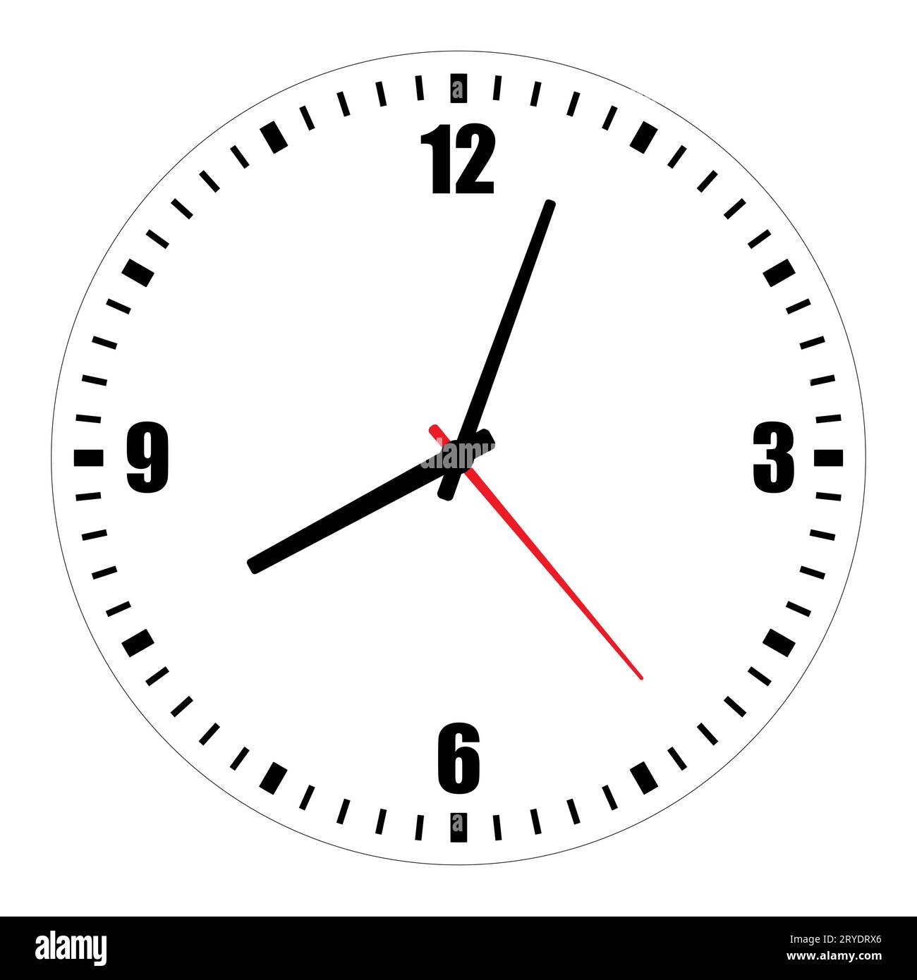 Blank Clock With Hands