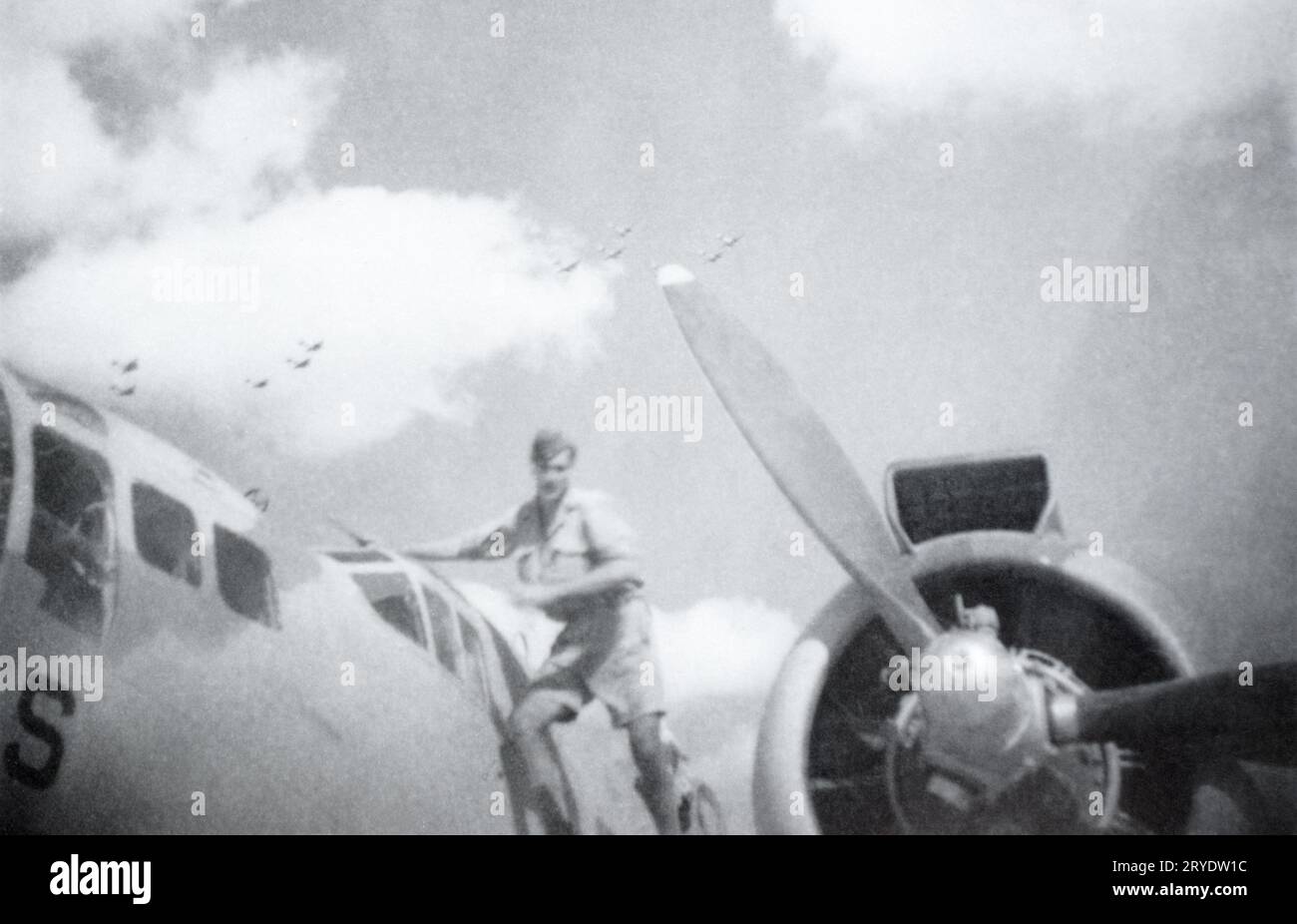 A Martin Baltimore of 55 Squadron, Royal Air Force, on the ground with ...