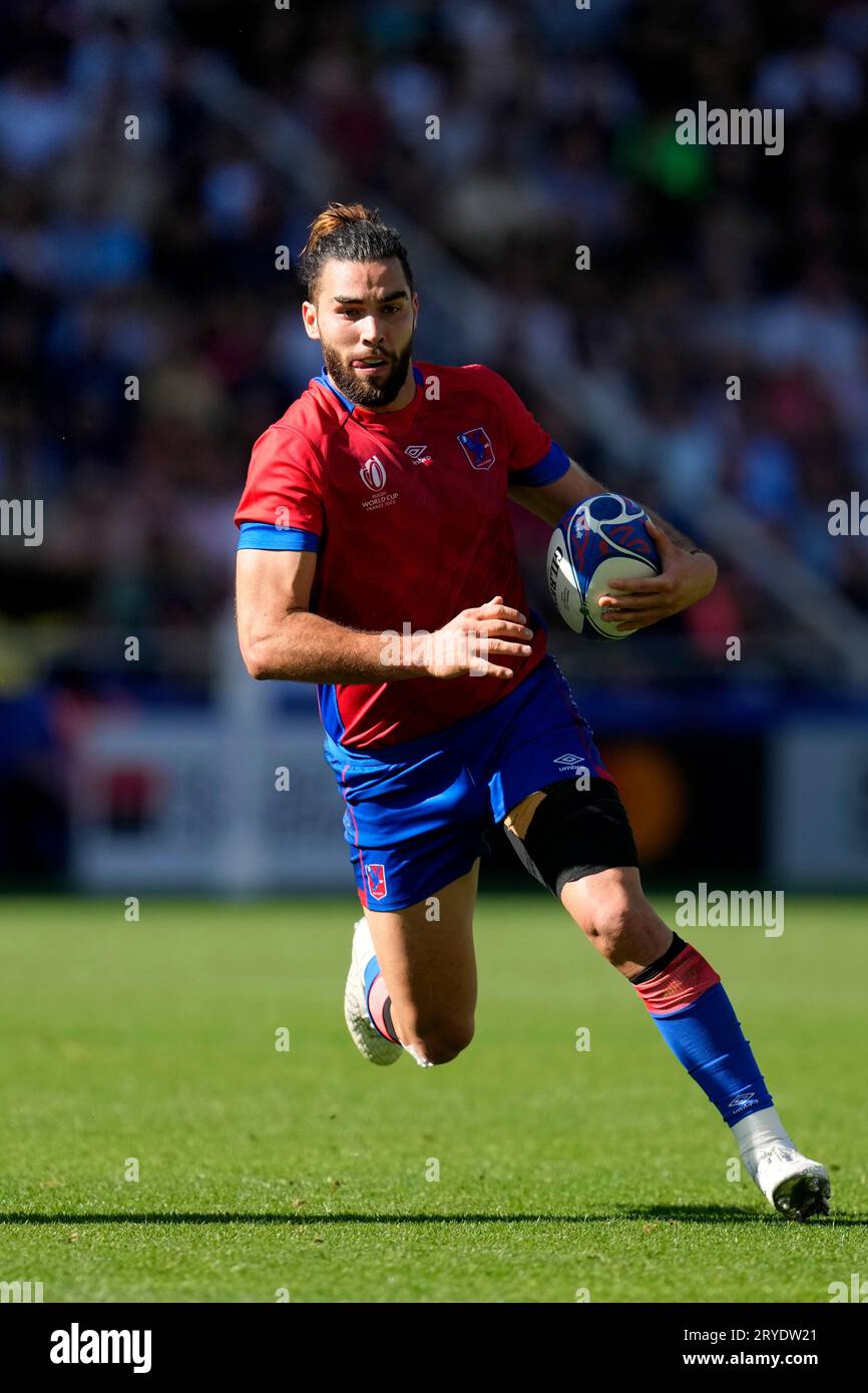 Chile's Inaki Ayarza during the Rugby World Cup Pool D match between ...