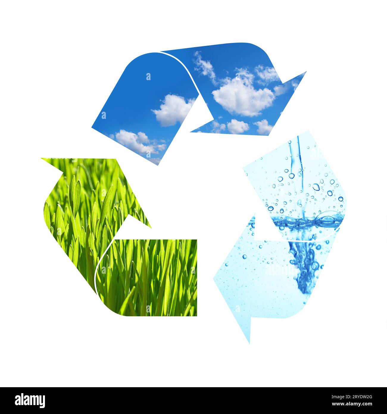 Recycling symbol with water hi-res stock photography and images - Alamy