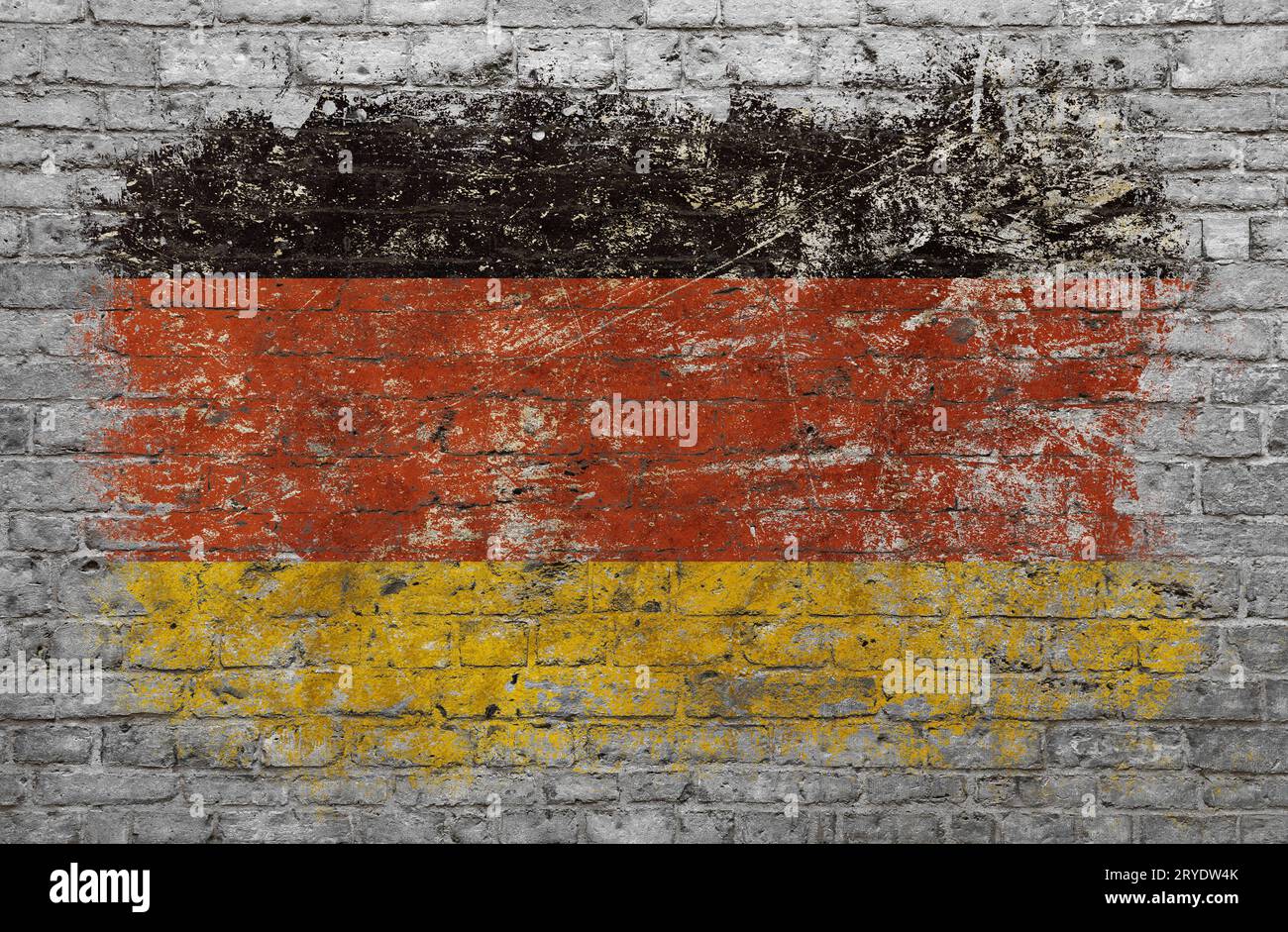 Flag germany color paintbrush hi-res stock photography and images - Alamy