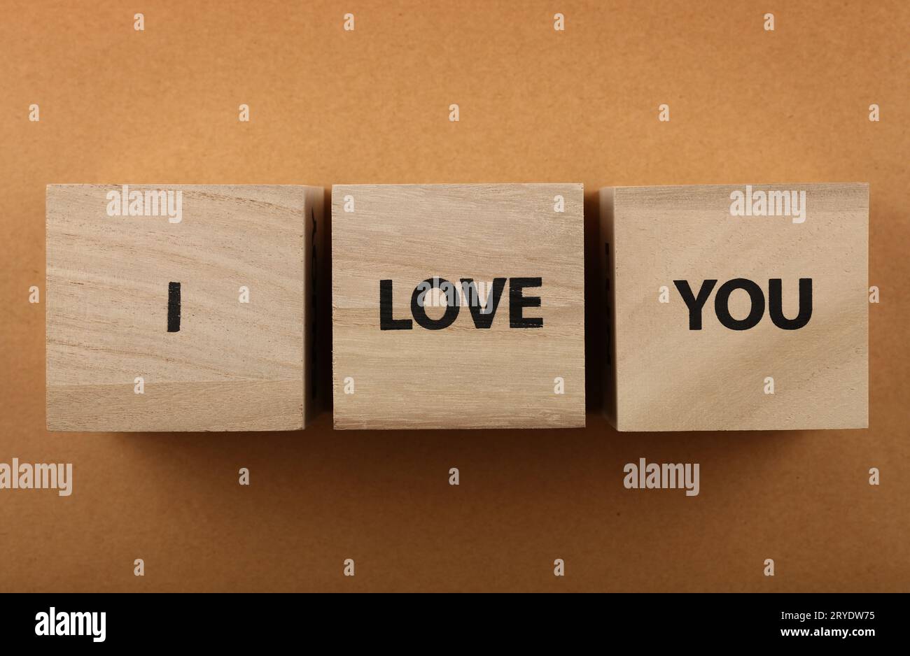 Wooden cubes love words hi-res stock photography and images - Alamy