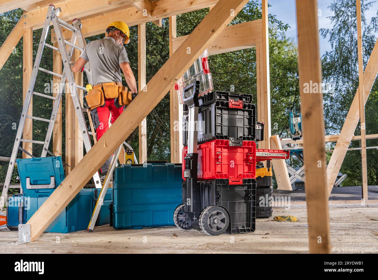 Timber tool box hi-res stock photography and images - Alamy