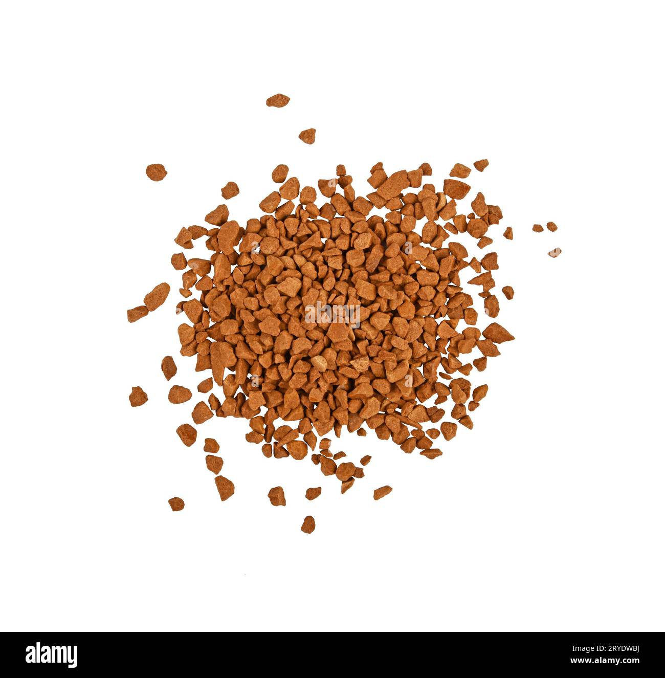 Heap of freeze dried instant coffee isolated Stock Photo - Alamy