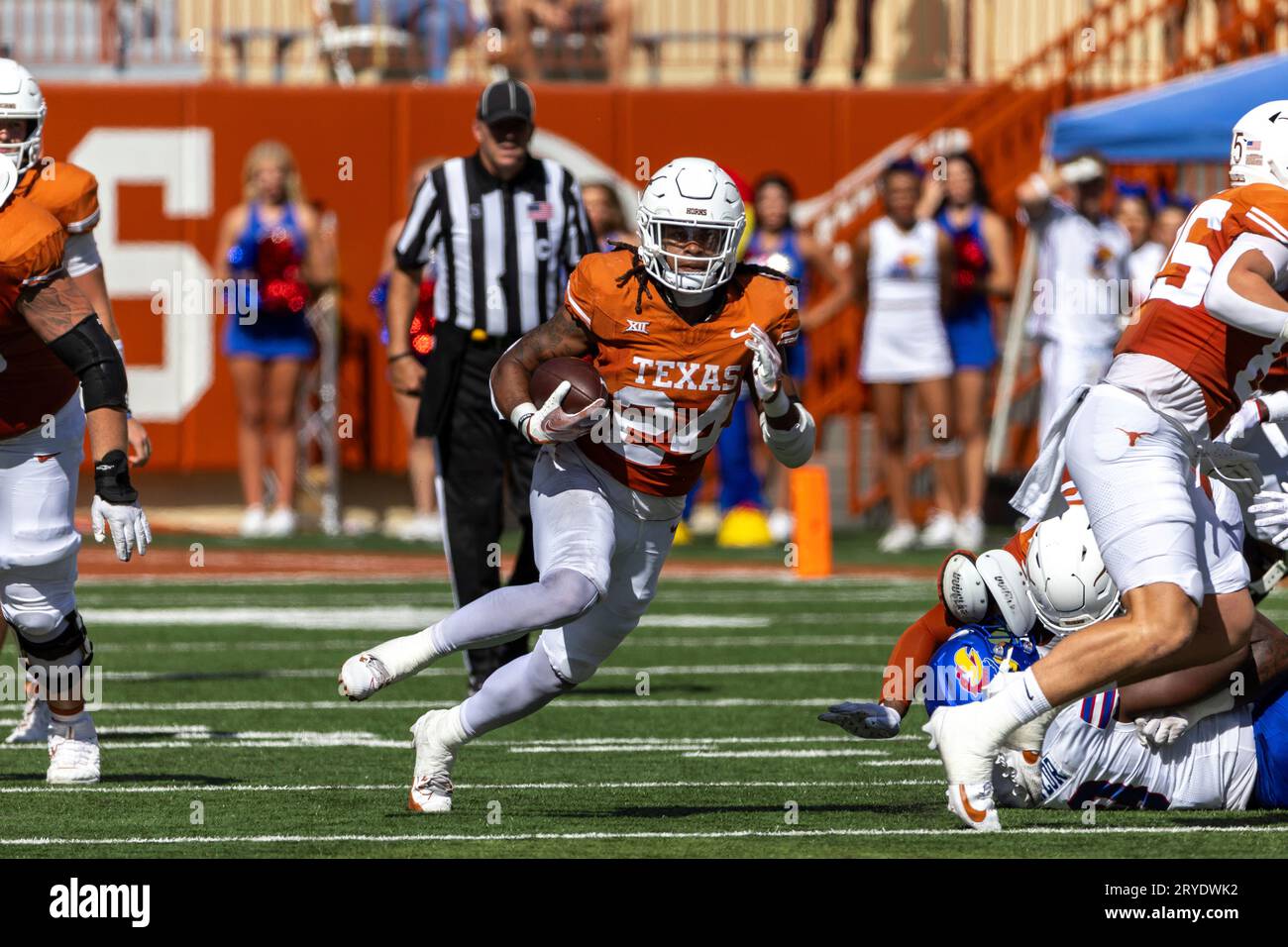 AUSTIN, TX - SEPTEMBER 30: Texas Longhorns running back Jonathon Brooks ...