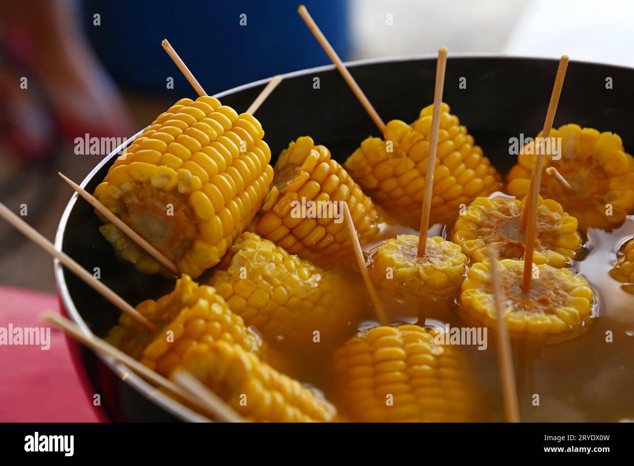 Street food boiled corn hi-res stock photography and images - Alamy