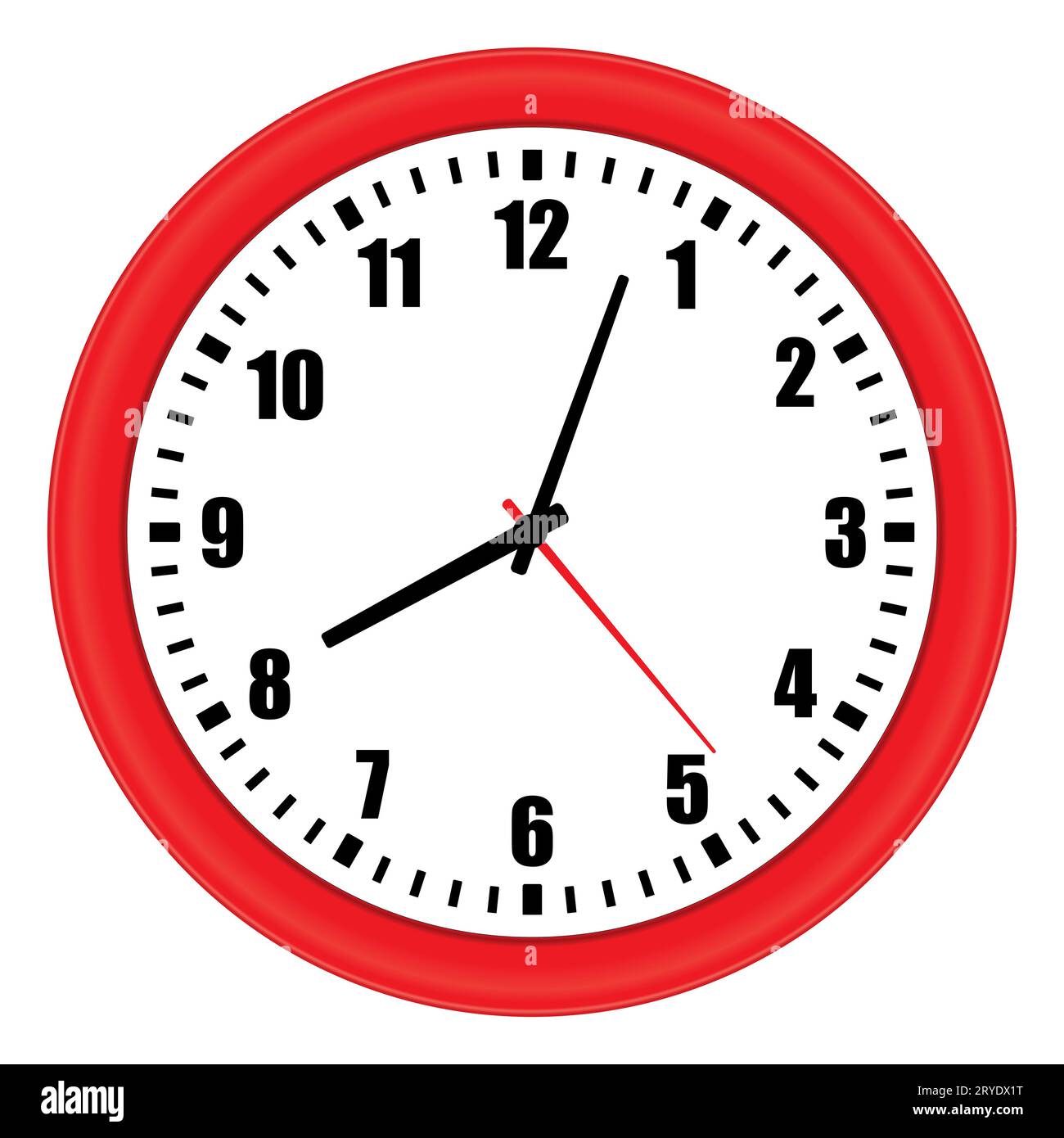 Wall clock vector hi-res stock photography and images - Alamy