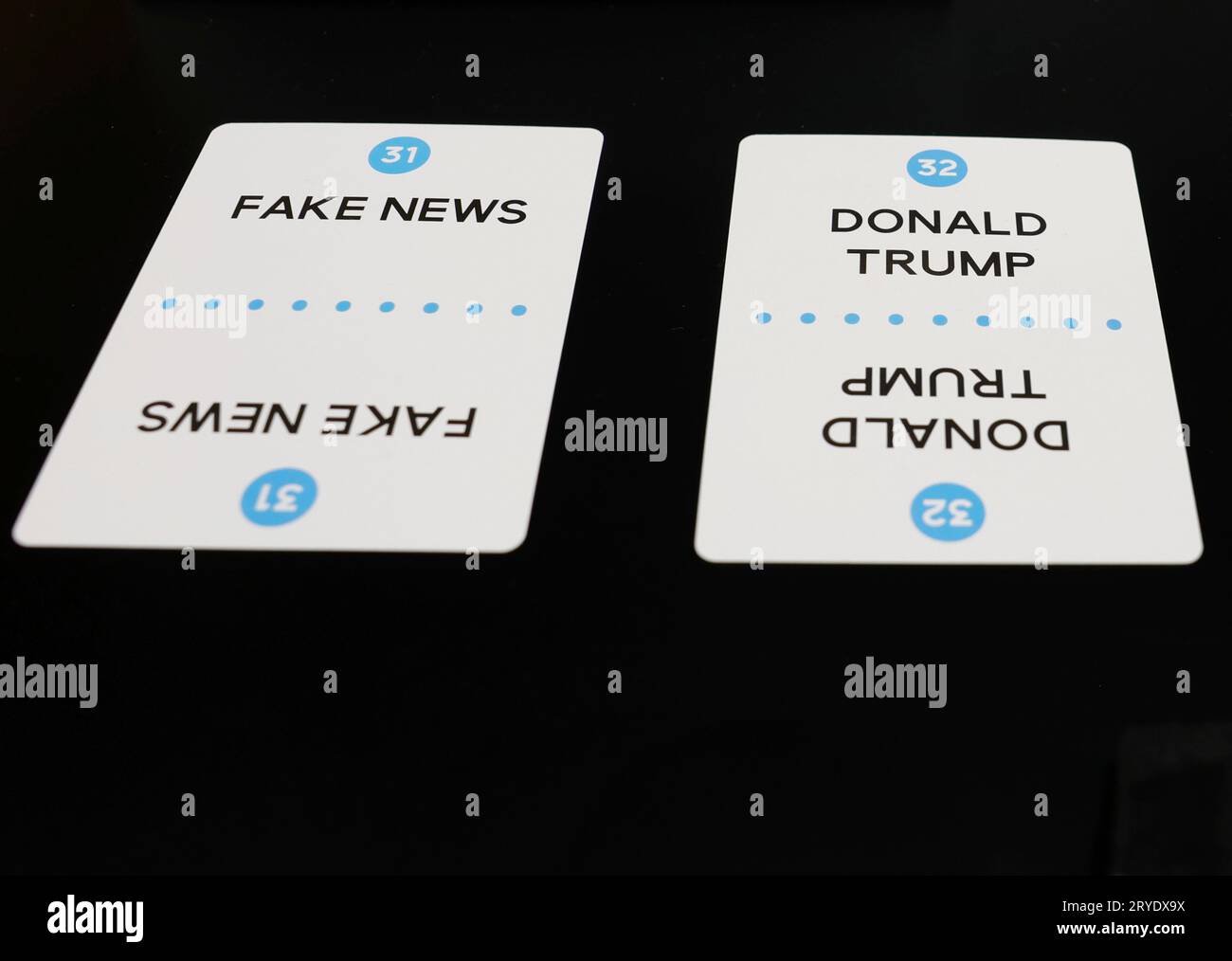 New York, United States. 30th Sep, 2023. The card game Priorities by ...