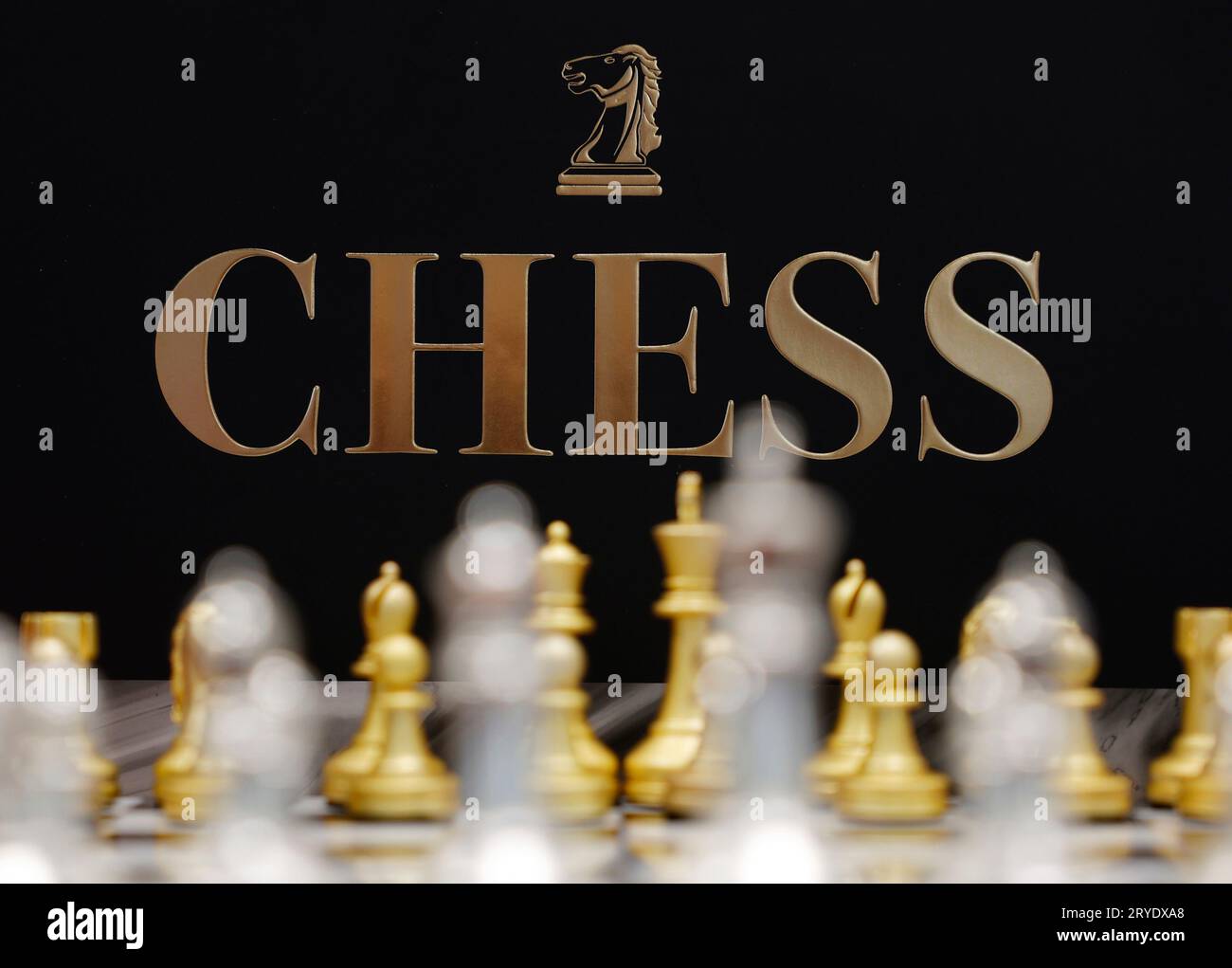 New York, United States. 30th Sep, 2023. A gold plated and gold leaf ...