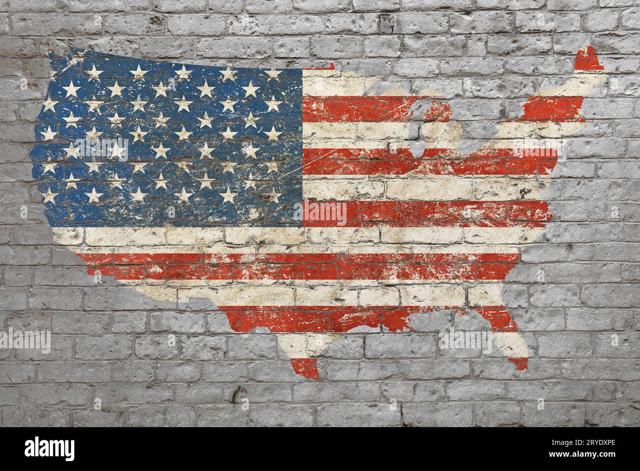 Usa flag map style hi-res stock photography and images - Alamy