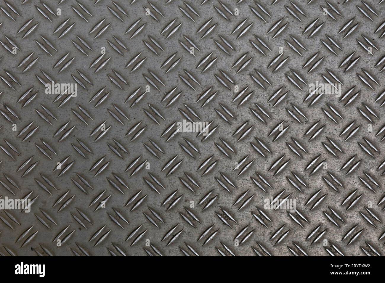 Anti slip gray metal plate with diamond pattern Stock Photo - Alamy