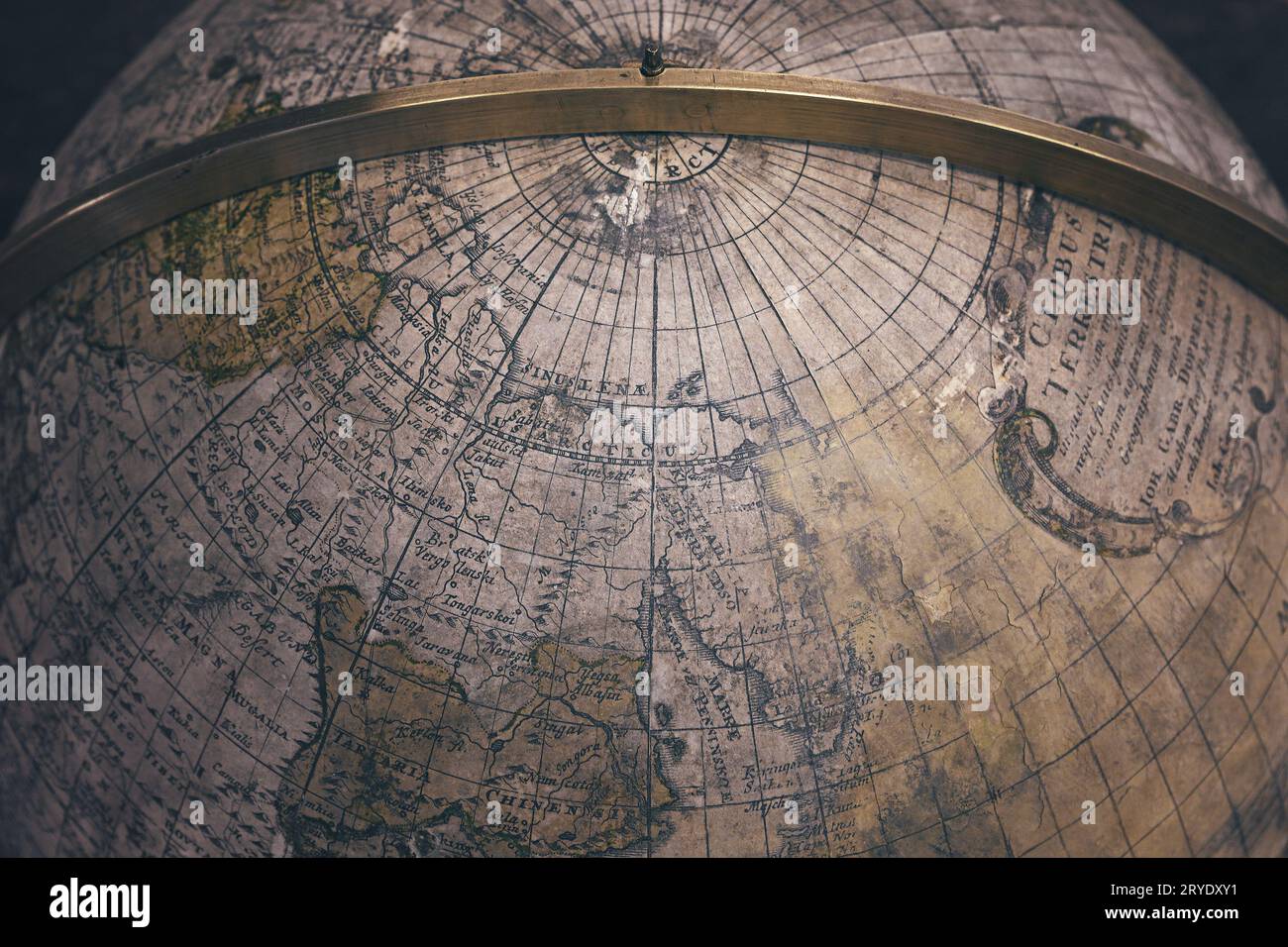 Old antique earth globe map background Stock Photo - Alamy