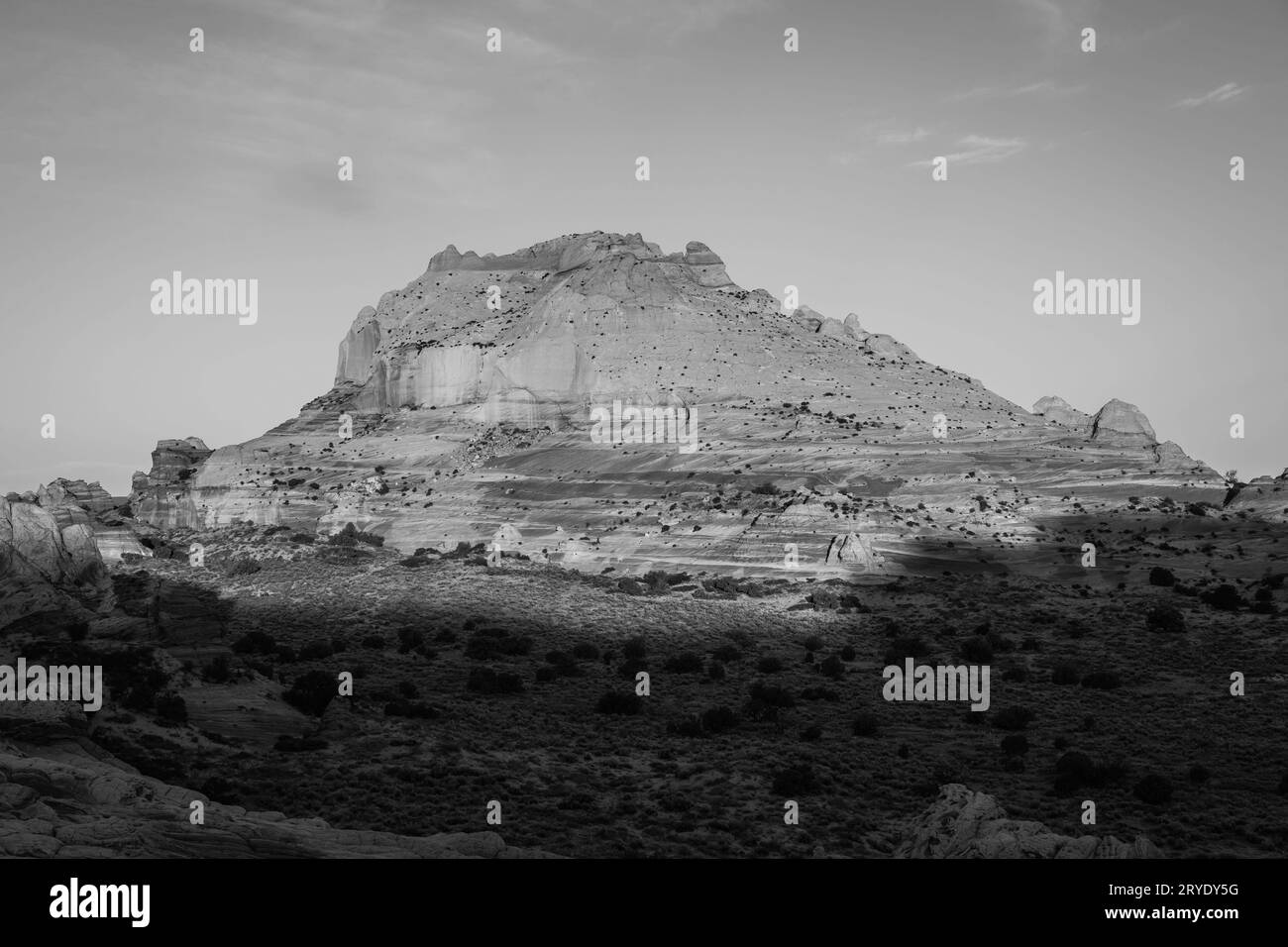 The peak of a unique, textured white rock formation in the Vermillion ...