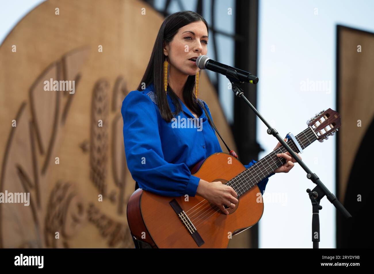 Ottawa, Canada. 30th Sep, 2023. Métis singer-songwriter Willows ...