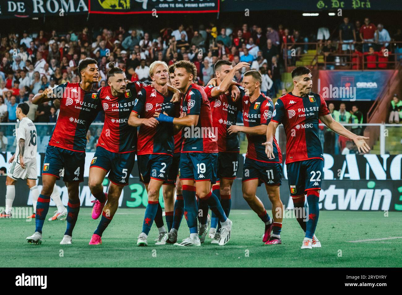 Genoa, Italy. 28th Sep, 2023. Genoa Morten Thorsby Celebrate during ...