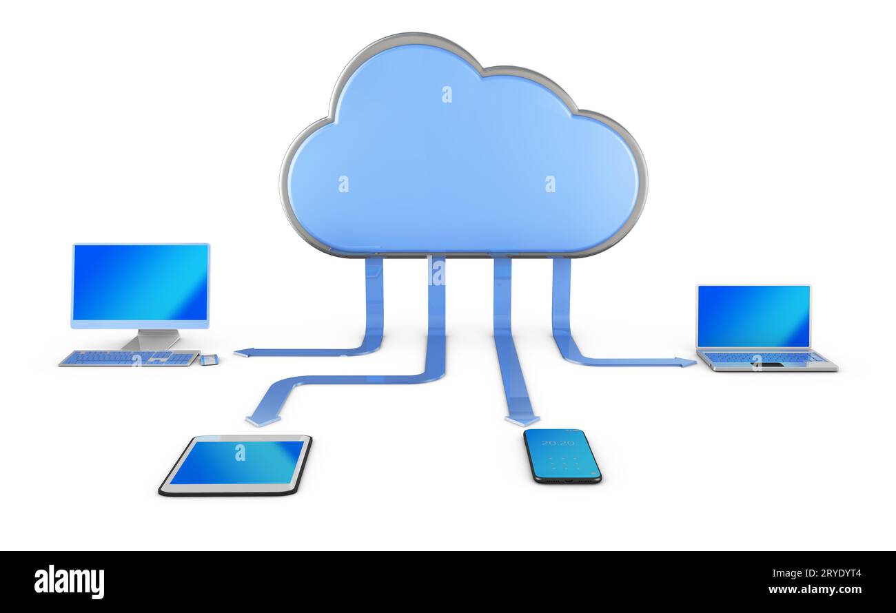 Global computer network cloud computers hi-res stock photography and ...