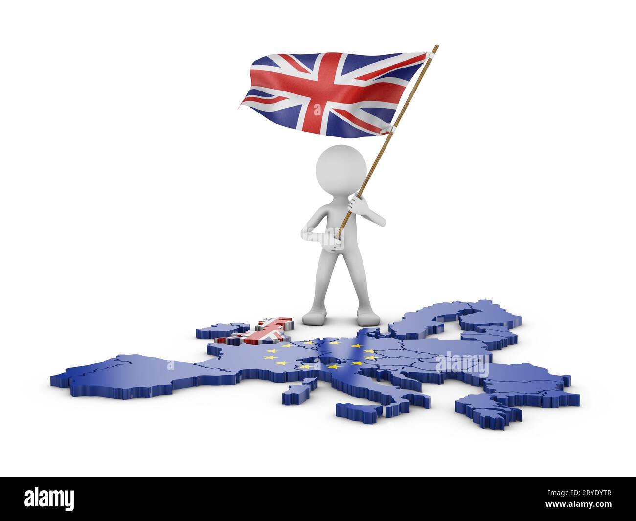 Britain flag man hi-res stock photography and images - Alamy