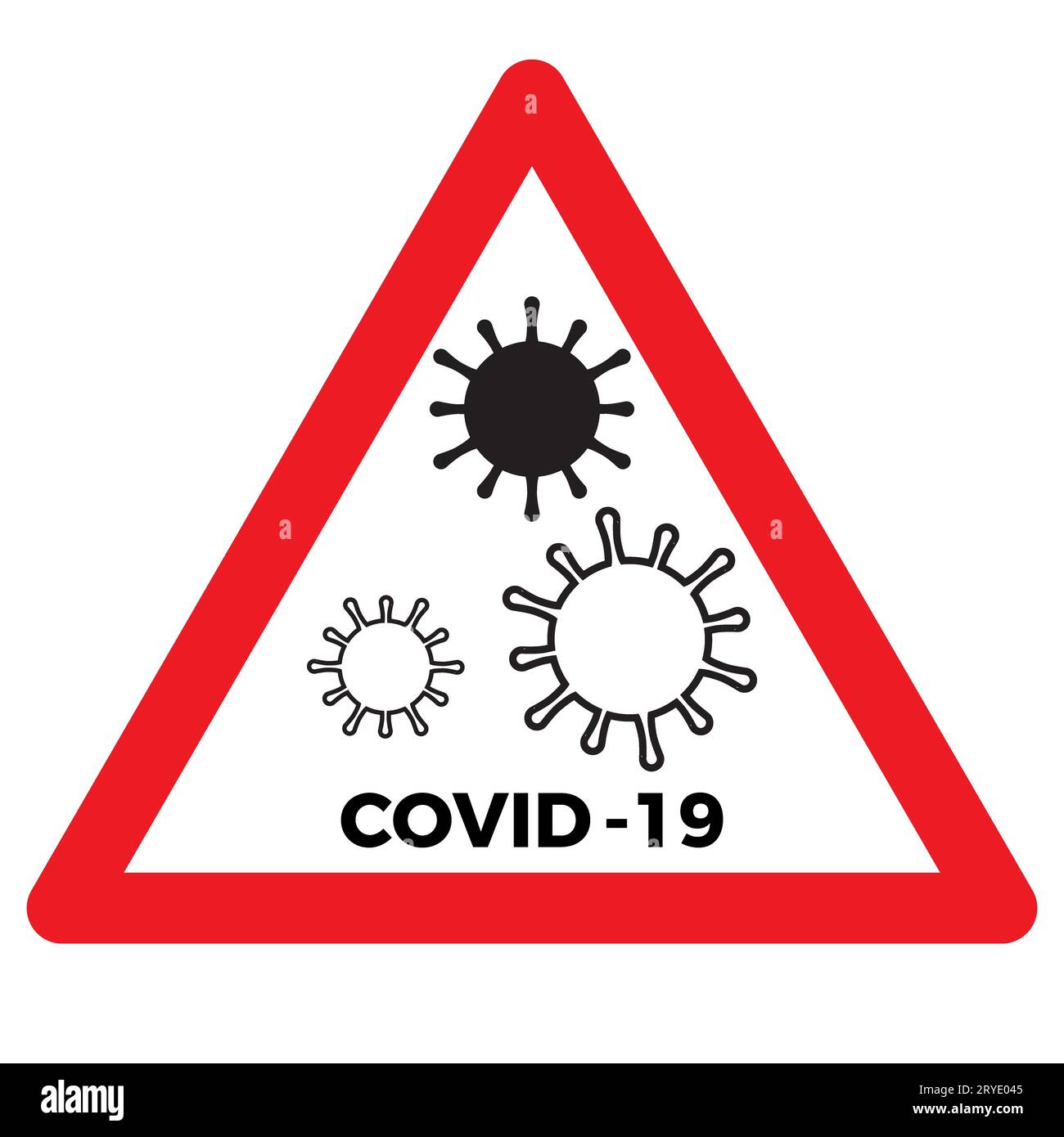 Covid 19 warning hygiene Cut Out Stock Images & Pictures - Alamy