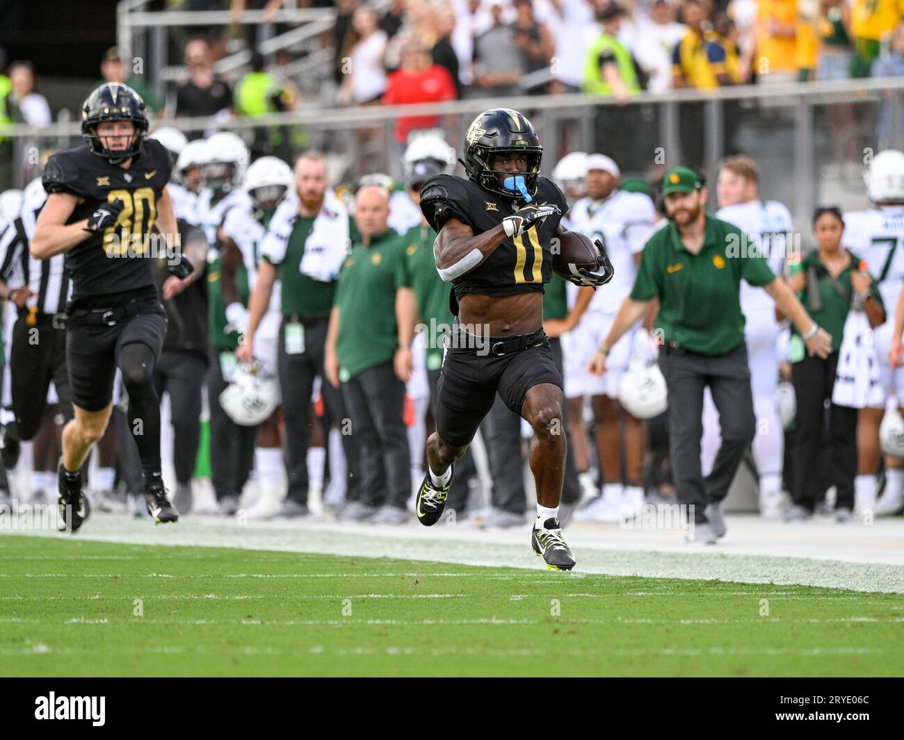 Orlando, USA. 30th Sep, 2023. September 30, 2023: UCF running back ...