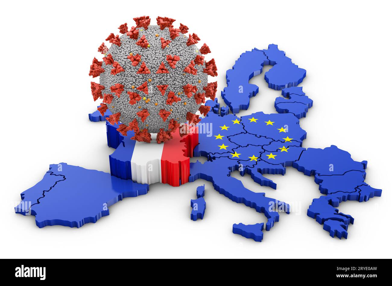 Corona virus france Cut Out Stock Images & Pictures - Alamy