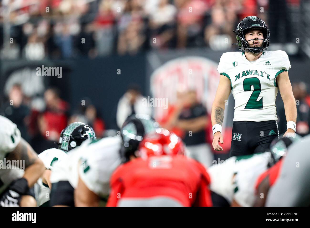 Las Vegas, NV, USA. 30th Sep, 2023. Hawaii Rainbow Warriors place ...