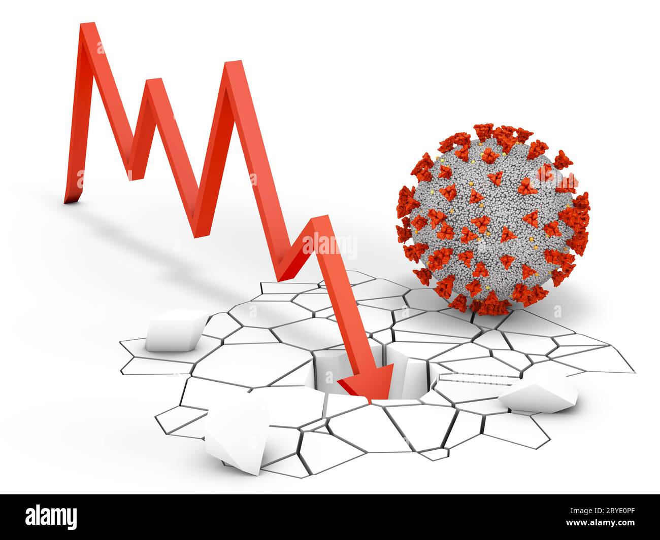 Coronavirus graph business hi-res stock photography and images - Alamy