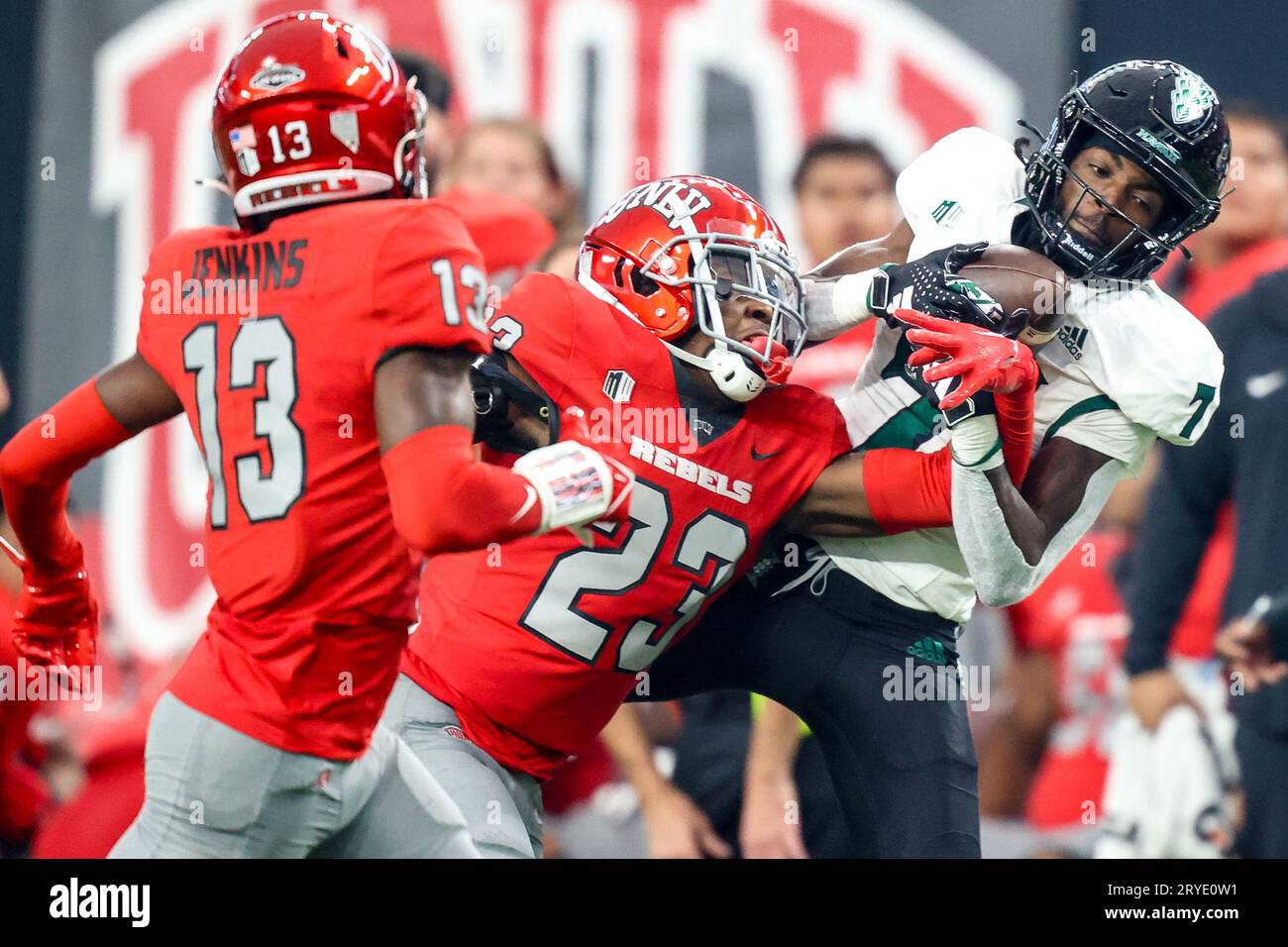 Las Vegas, NV, USA. 30th Sep, 2023. Hawaii Warriors wide receiver ...
