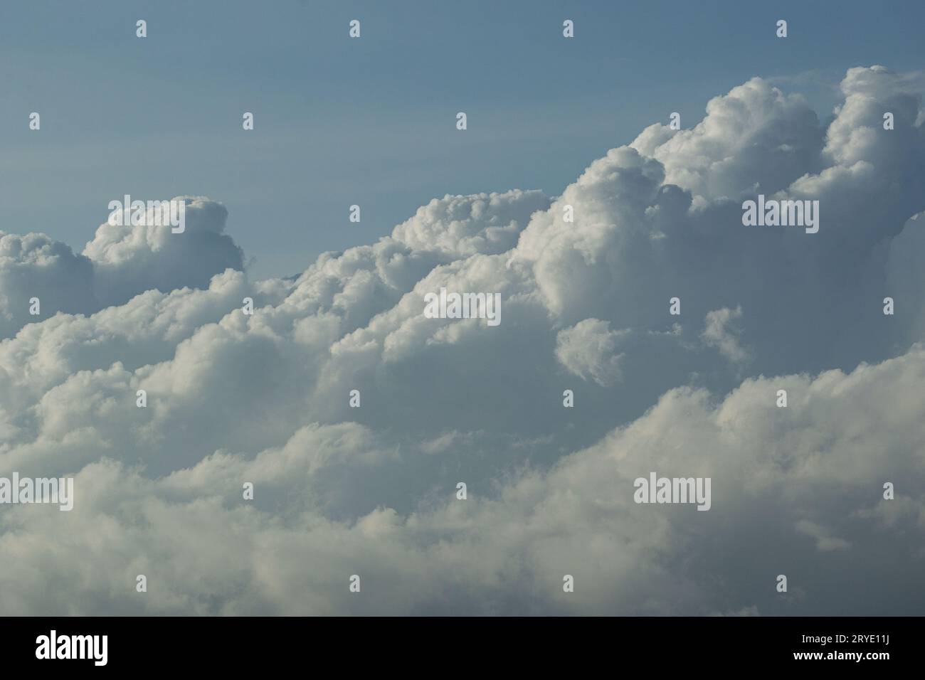 Cumulus clouds in the sky at Krasnoye Selo outside St. Petersburg Stock ...