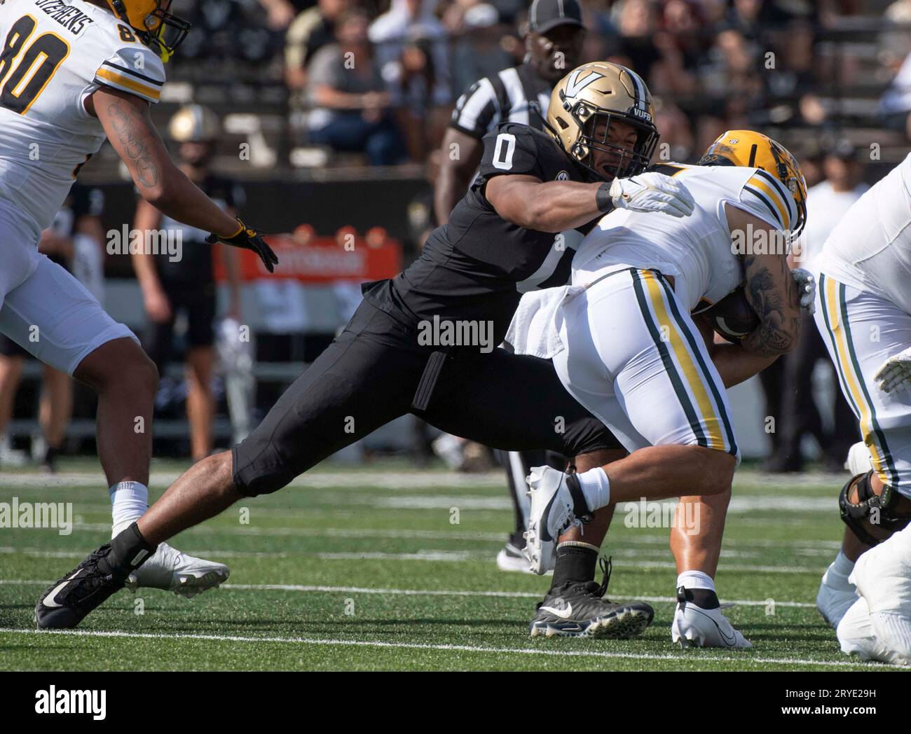 Nashville, Tennessee, USA. 30th Sep, 2023. Vanderbilt Commodores defensive back Aeneas DiCosmo ...