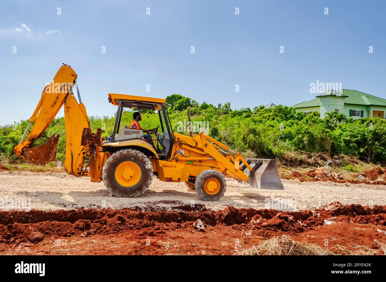 Constructing A Road Stock Photo - Alamy
