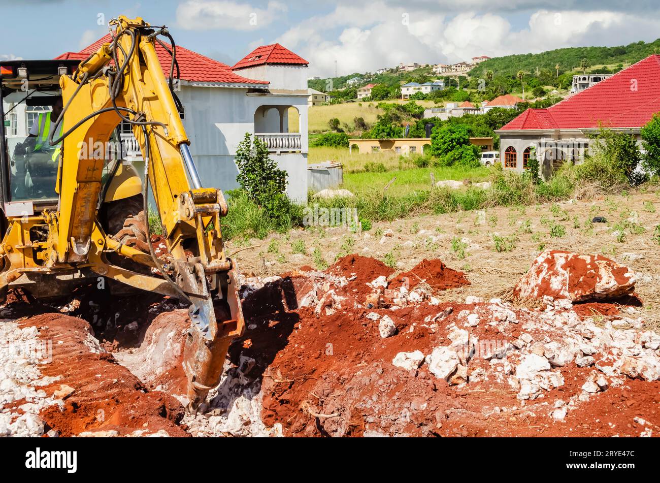 Hammer breaking rock hi-res stock photography and images - Alamy