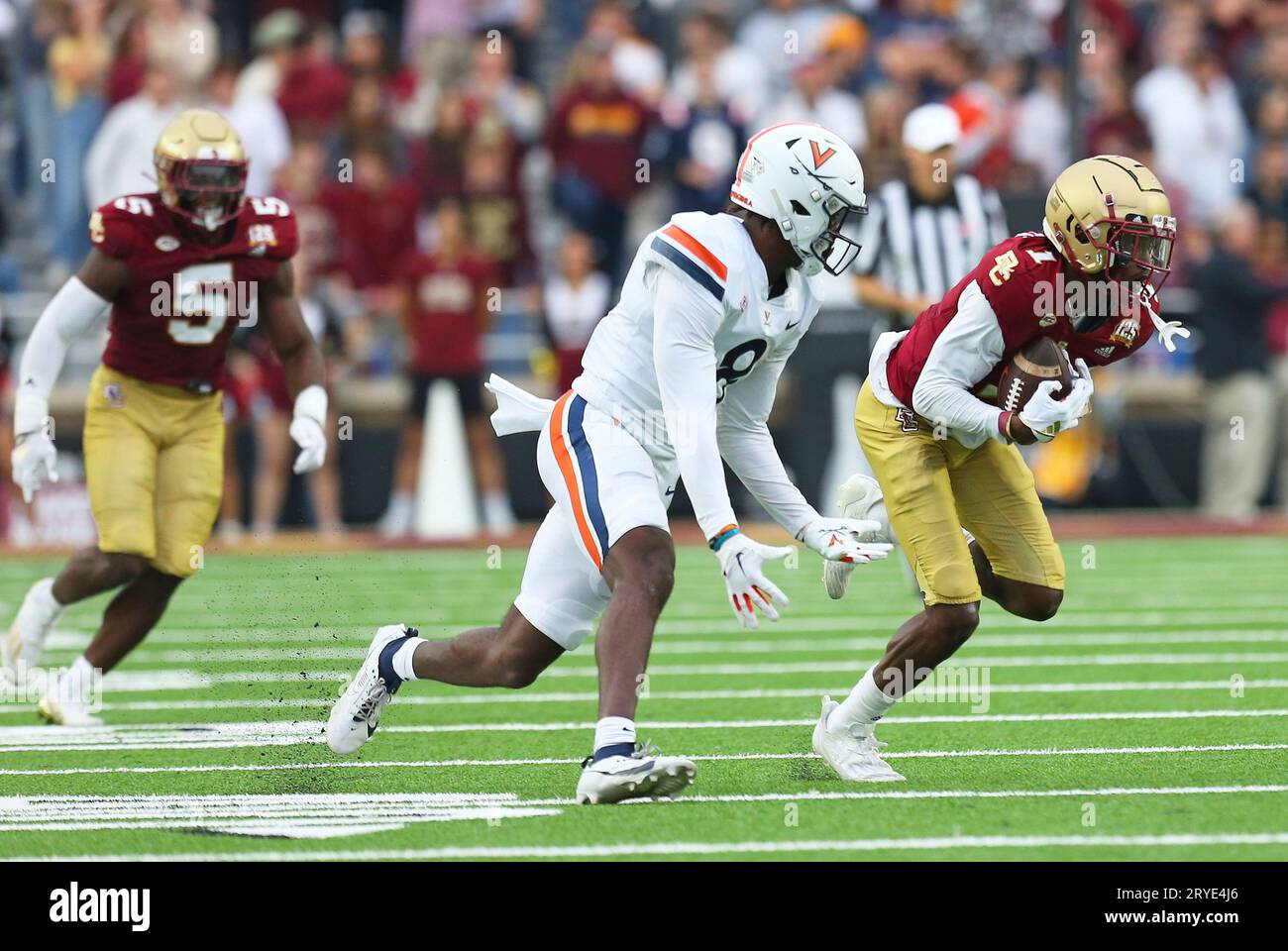 September 30, 2023; Chestnut Hill, MA, USA; Boston College Eagles ...