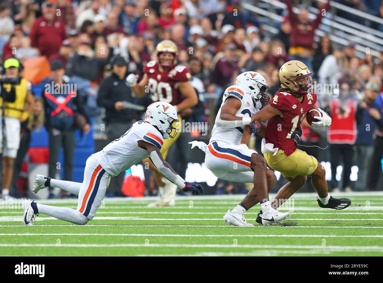 Alumni Stadium. 30th Sep, 2023. MA, USA; Boston College Eagles wide ...
