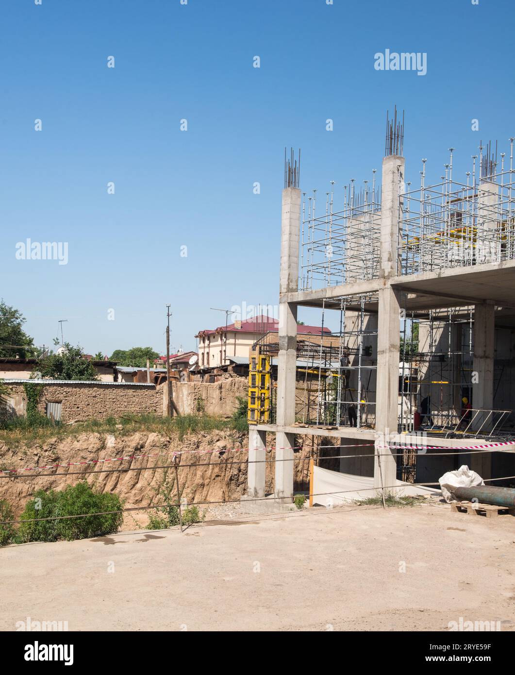 Metal concrete structures Stock Photo - Alamy