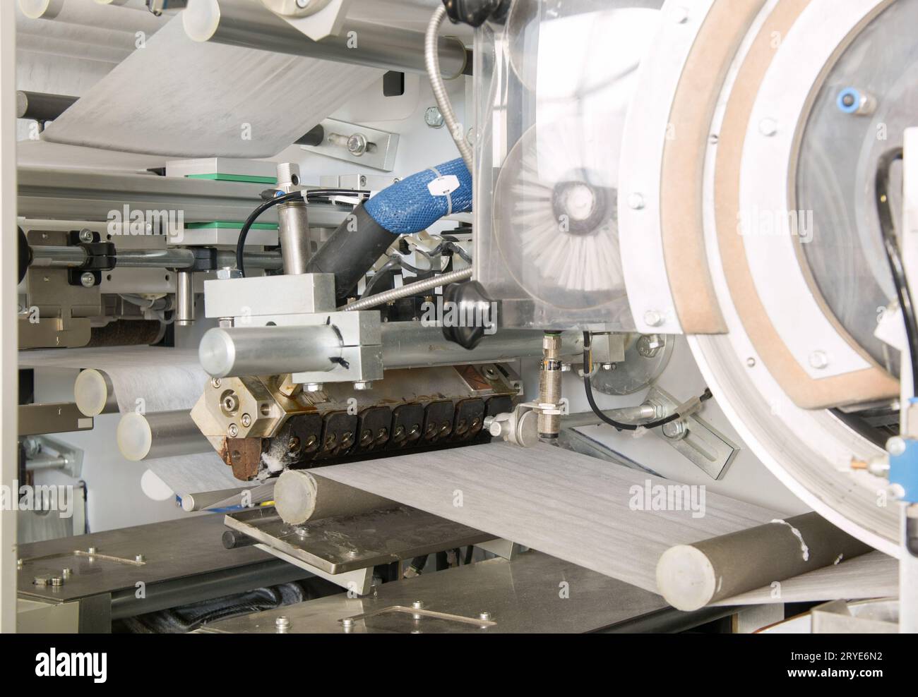 Equipment with a rotating roller Stock Photo - Alamy