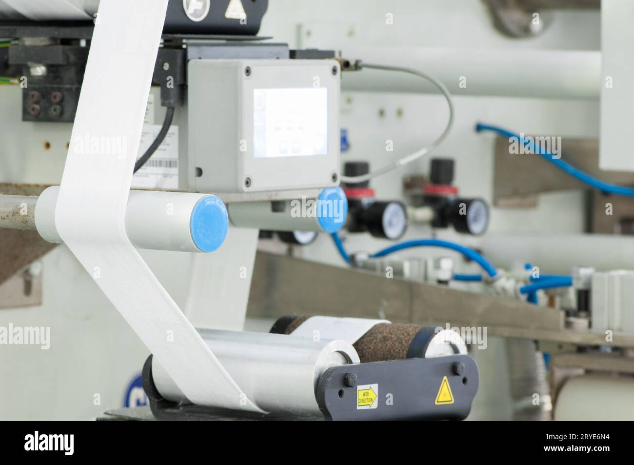 Equipment with a rotating roller Stock Photo - Alamy