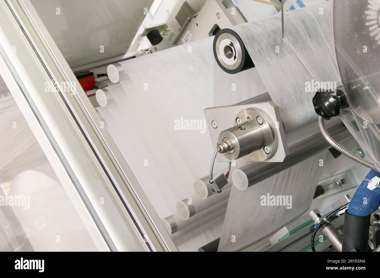 Equipment with a rotating roller Stock Photo - Alamy