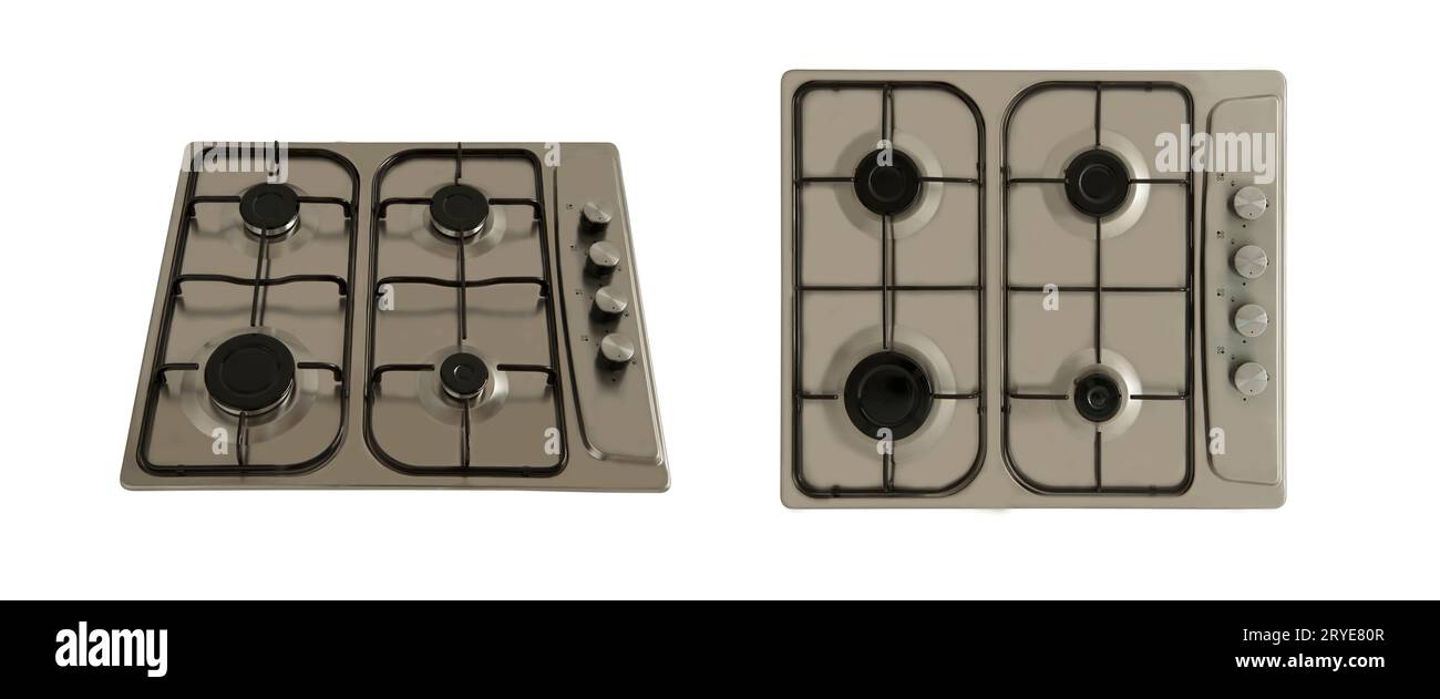White black gas cooker hi-res stock photography and images - Alamy