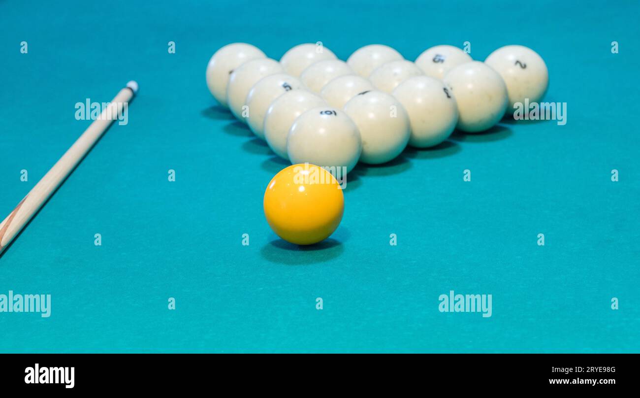 Game of billiards Stock Photo - Alamy