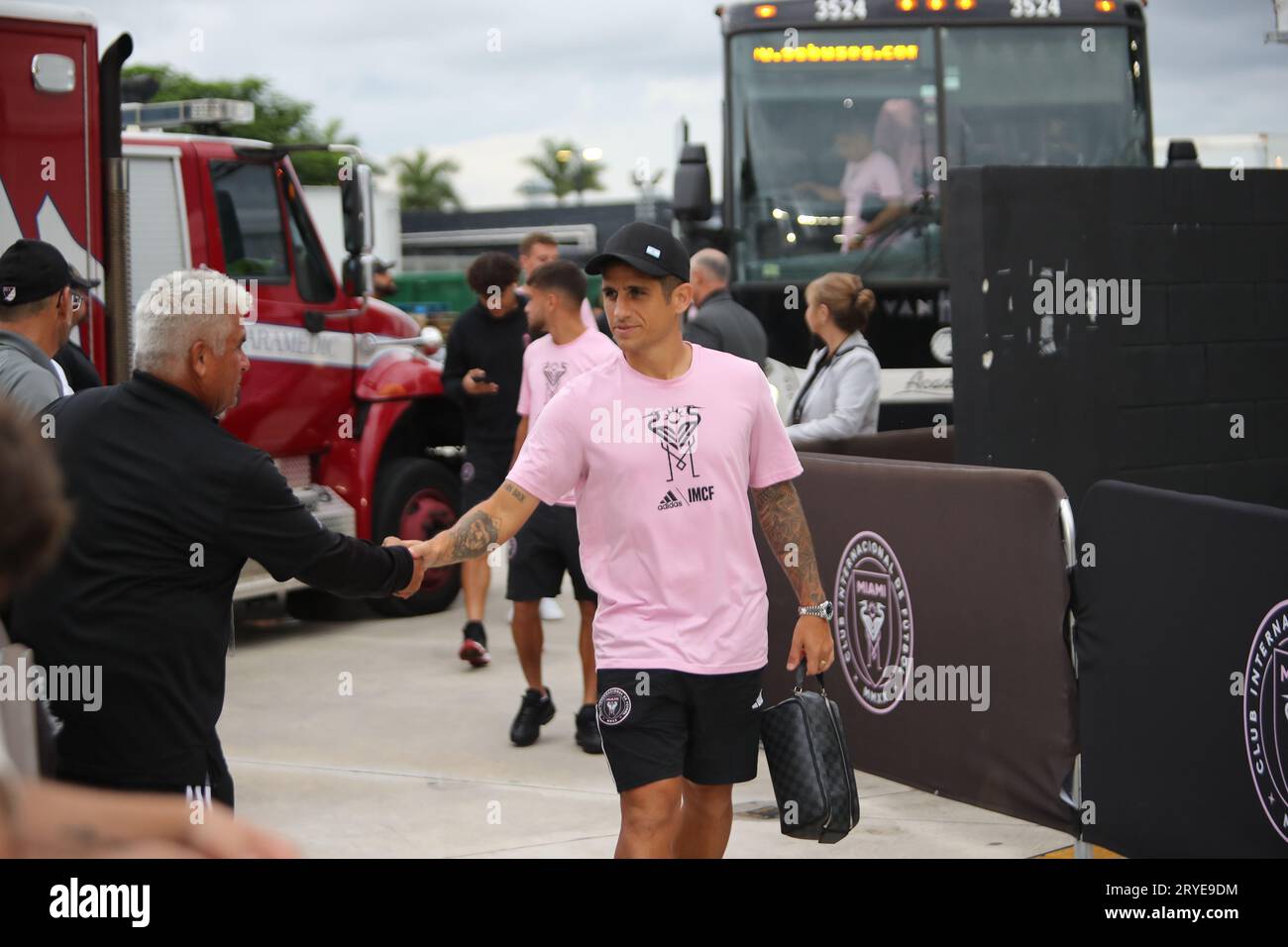 Nicholas Steffanelli arriving for Inter Miami CF v New York City FC ...