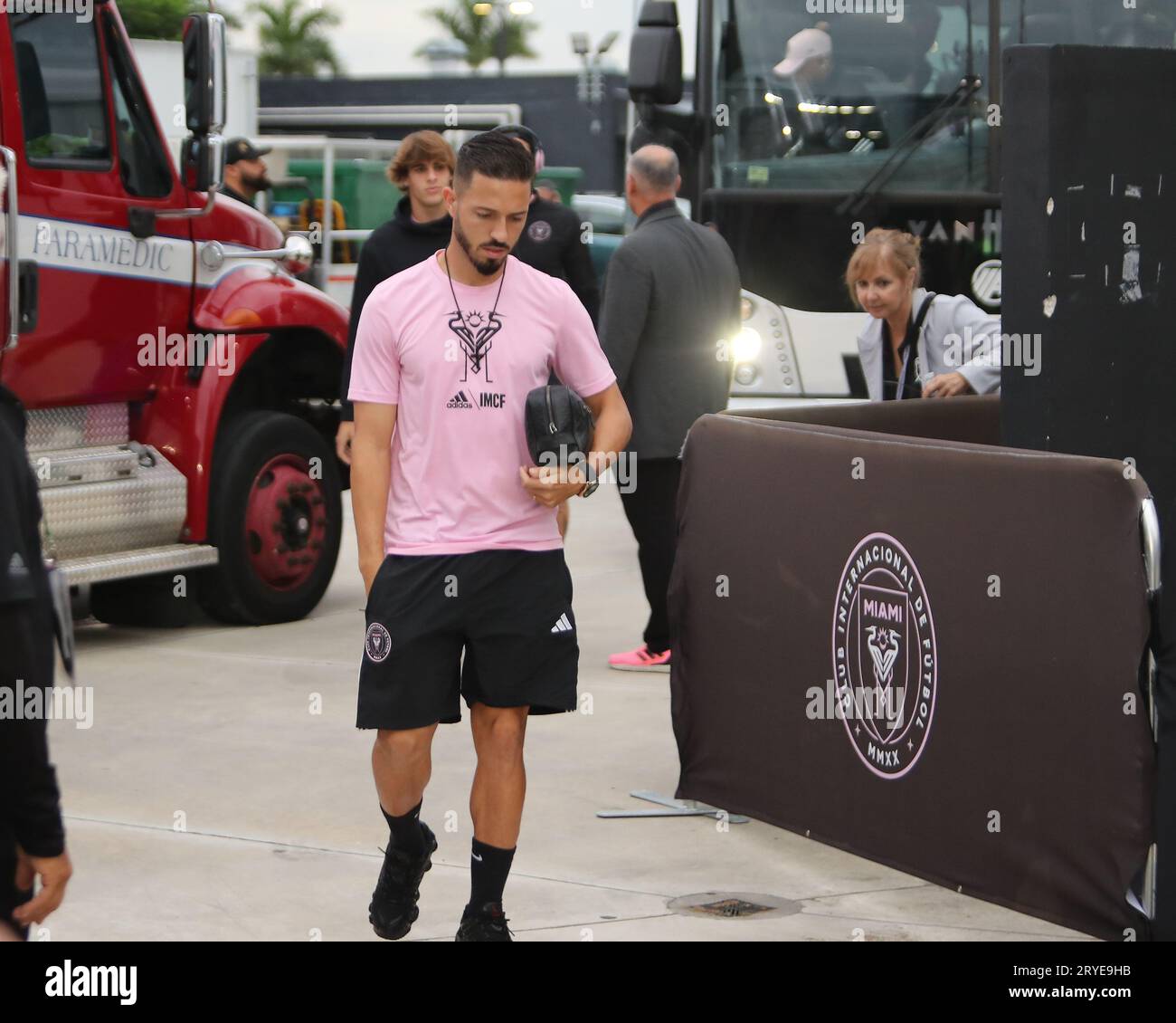 Jean Mota arriving for Inter Miami CF v New York City FC, MLS, at DRV ...