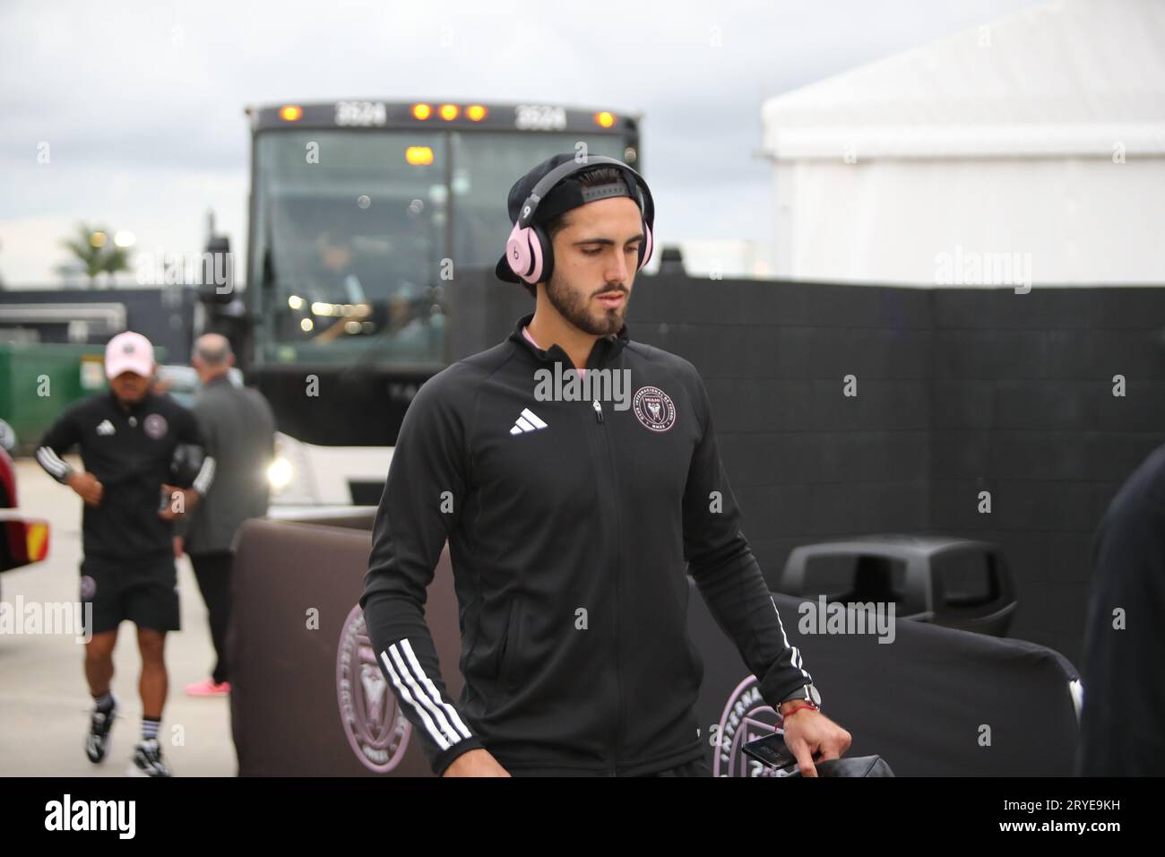 Striker Leonardo Campana arriving for Inter Miami CF v New York City FC ...