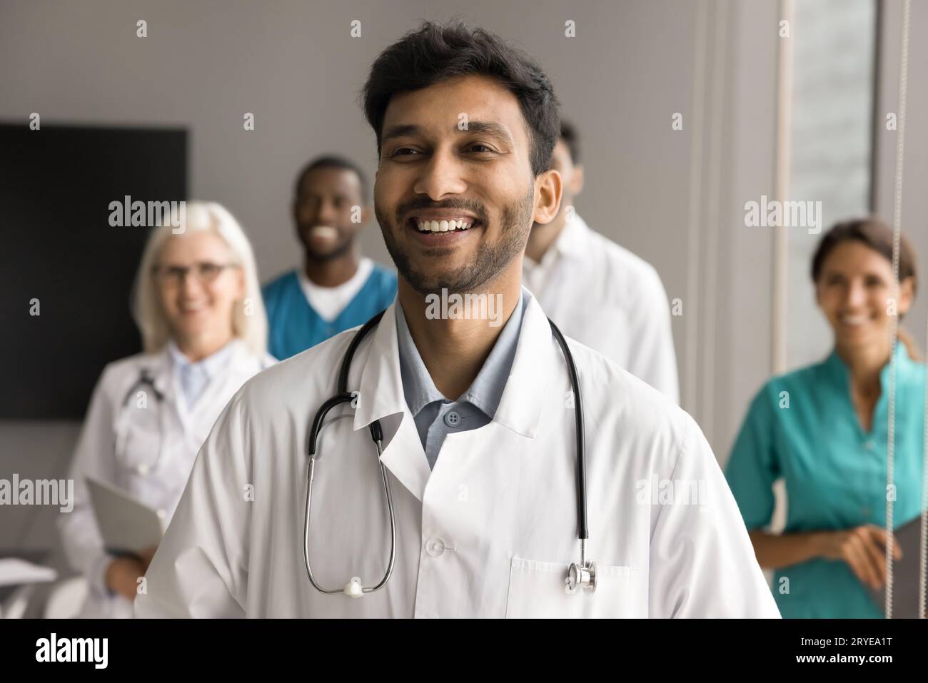 Indian surgeon doctor colleague standing hi-res stock photography and ...