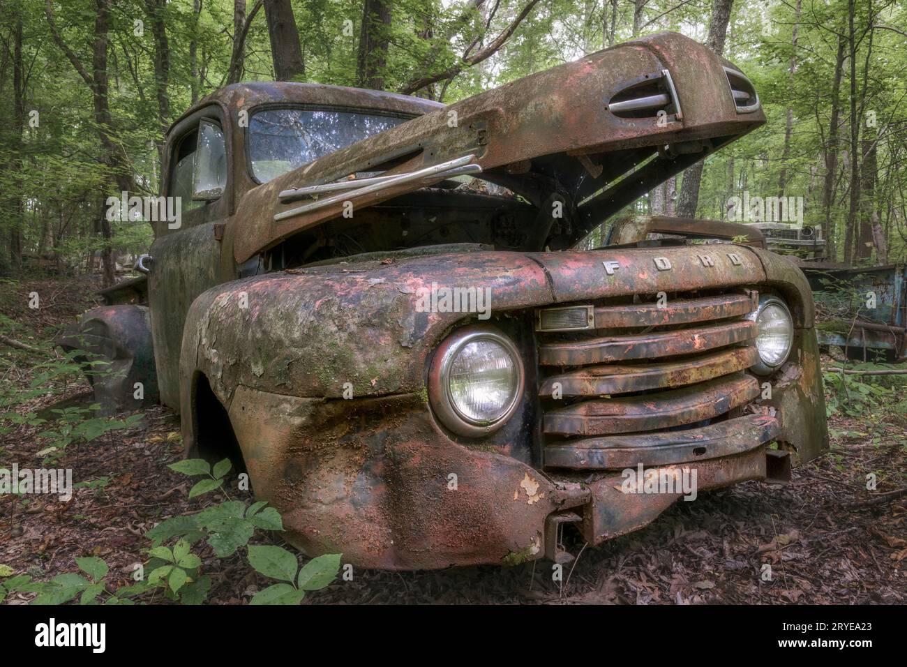 Rusty first generation Ford pickup truck Stock Photo - Alamy