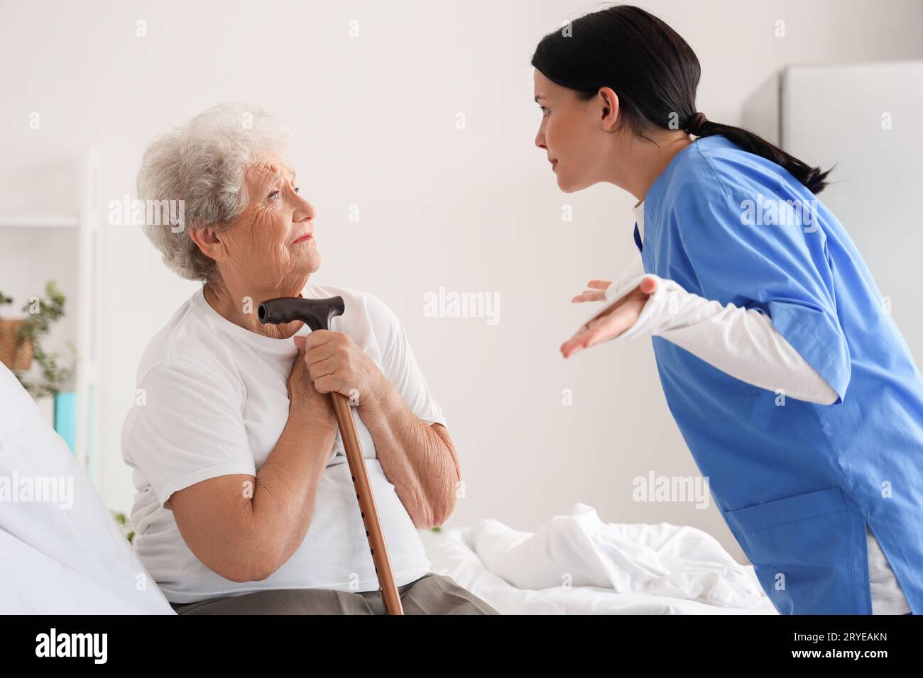 Angry nurse hi-res stock photography and images - Alamy